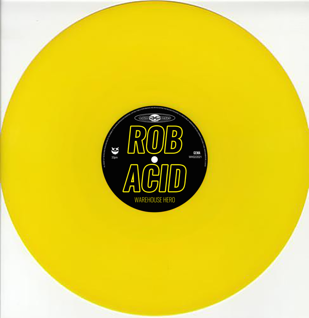 WAREHOUSE RECORDS ROB ACID Yellow VINYL EDITION Wh02/21 - Warehouse ...
